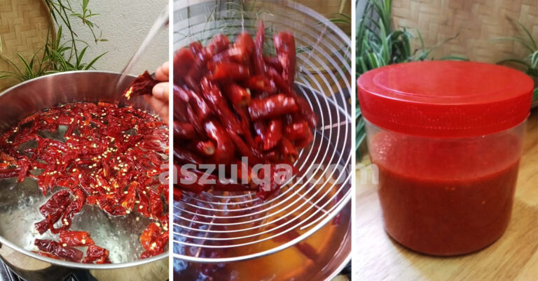 cara buat stok cili kisar homemade dan petua cili kisar tahan lama ...
